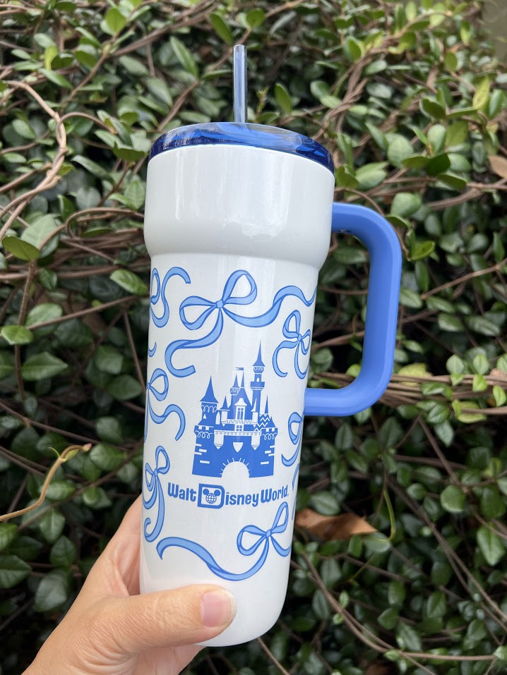 Blue Ribbons Walt Disney World Metal Starbucks Tumbler 24 oz ...