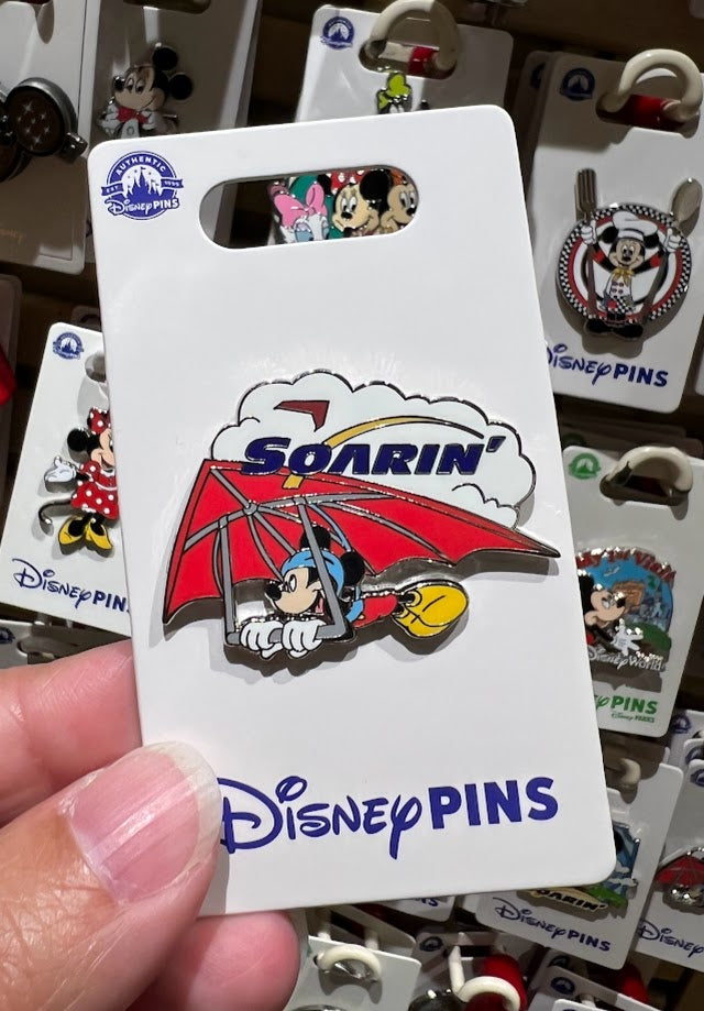 Mickey Mouse Hang Gliding Soarin' Disney Pin – Shopping the Parks