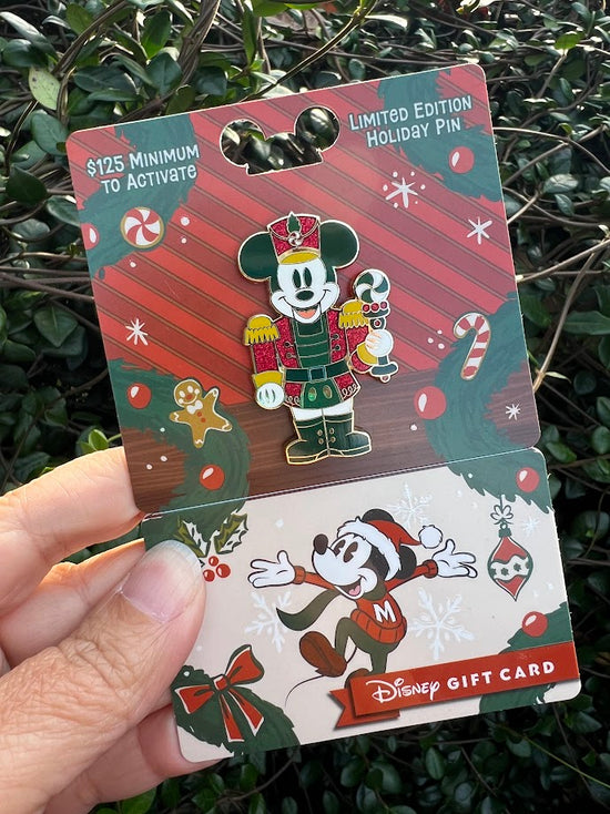 Mickey Mouse Nutcracker 2025 Christmas Disney Pin with Gift Card $0 Ba ...